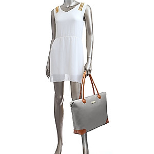 NNEE® Water Resistance Nylon Tote Bag & Multiple Pocket Design - Gray