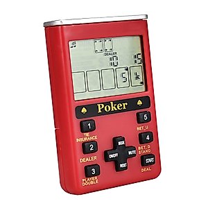Lyght Electronic Handheld 7 in 1 Poker Game, Blackjack, Deuces, Baccarat, Slot, Lottery, Lucky 7 Dice, Casino Game…