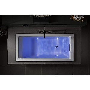 KOHLER K-T14428-4-BL Purist® Deck-Mount Bath Faucet Trim for High-Flow Valve with Lever Handles