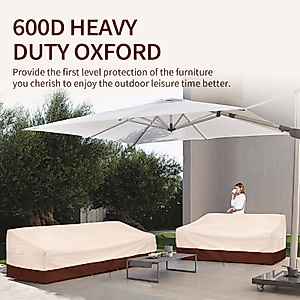Bestalent Patio Furniture Covers Waterproof,Outdoor Sofa Covers for Loveseat Fits up to 58W x 32.5D x 31H inches