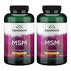 Swanson Msm 500 Milligrams 250 Capsules (2 Pack)