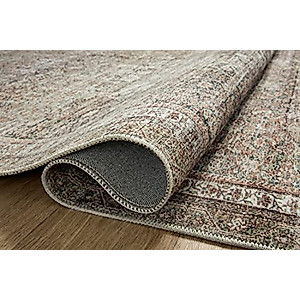 Chris Loves Julia x Loloi Jules Collection JUL-09 Ink / Terracotta, Traditional 8'-6" x 11'-6" Area Rug