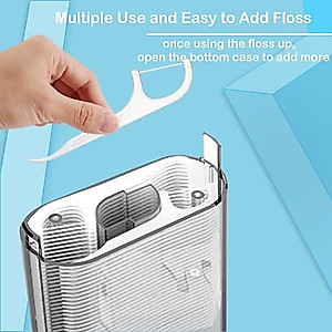 Dental Floss Holder 2 Boxes, Automatic Pop Up Flossers Dispenser, Tasteless Flosser, Hygienic Neat，Total 176PCS Professional Teeth Clean Flossers,Suitable for Home and Office