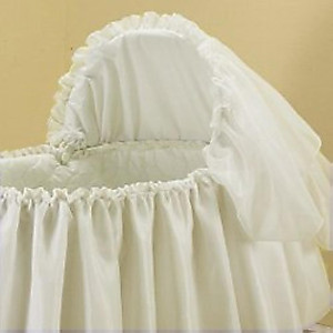 Babykidsbargains Sheer Elegance Bassinet Short Liner Skirt and Hood, 13"x29"
