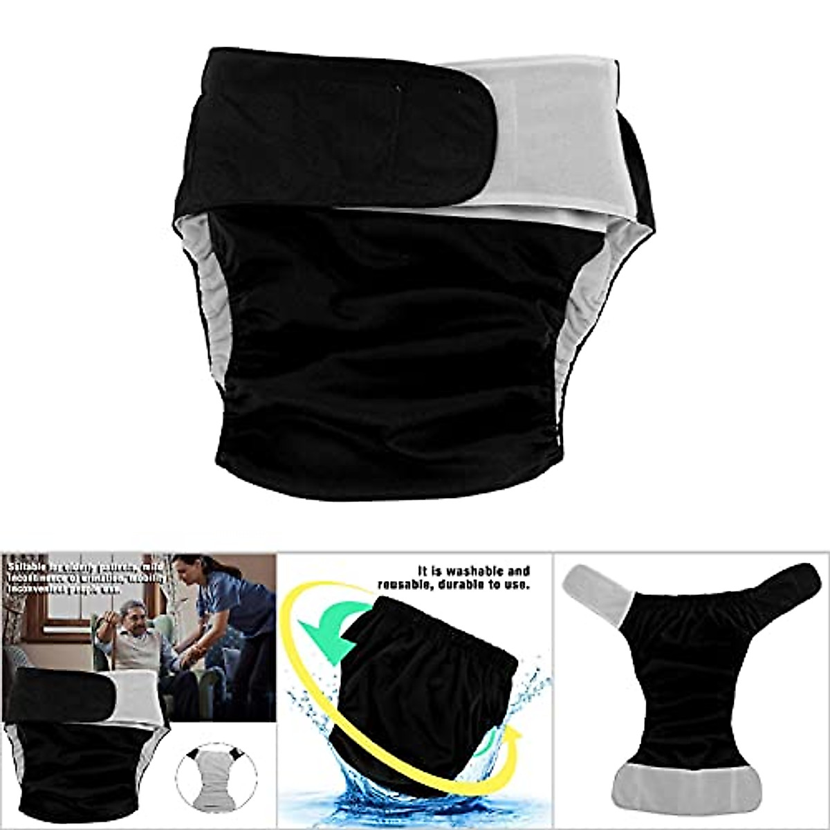 Diapers for Adults, 1pc Diapers Adjustable Cloth Diaper Covers Washable and Reusable for Elderly Incontinence Anti-Leakage Panties