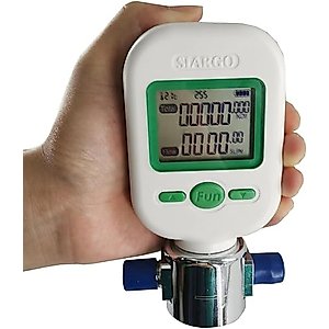 BHYIQI Gas Mass Flow Meter Digital Mass Air Flow Rate Tester with Range 0 to 20L/Min Accracy ±2.5+0.5FS% LCD Display