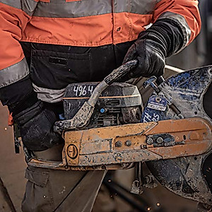 Wells Lamont Men's Black HydraHyde Leather Winter Work Gloves | Water-Resistant | Insulated | Large (1202LK)