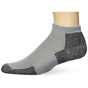 thorlos unisex adult Jmm Max Cushion Low Cut Running Socks, Cloud Grey, Large US
