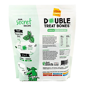 Ultra Chewy Denta-Mint Minis Value Pack Dental Dog Treats. Made in The USA, Healthy Treats, Easy to Digest, Promotes Dental Health - 20 Oz