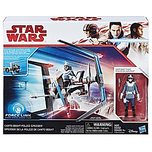 STAR WARS Force Canto Bight Police Speeder and Canto Bight Police Figure