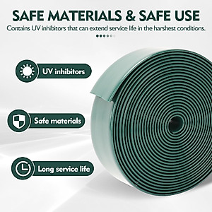 LukLoy 2" Wide Vinyl Straps for Patio Chairs Repair 20ft Long Patio Garden Furniture Replacement Straps with 20 Rivets, Dark Green