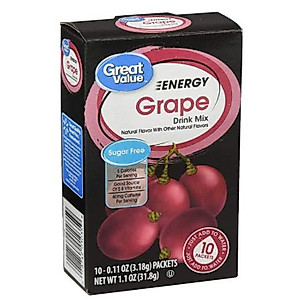 Great Value Energy Drink Mix bundle: 2x Dragon Fruit, 2x Grape; 2x Pomegranate Lemonade
