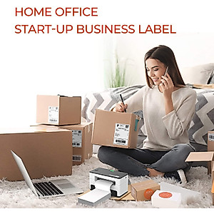 4x6 Thermal Labels, ANWALE Shipping Label, Direct Thermal Printer Label (500 Fan-Fold Labels), Commercial Grade Compatible with Rollo Label Printer, MUNBYN, iDRPT, Polono, Zebra Thermal Label Printer