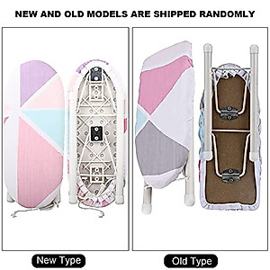 BORDSTRACT Tabletop Ironing Board, 10.2×4.3×3.5in Foldable Mini Ironing Board with Iron Rest Portable Folding Desktop Clothes Ironing Table for Home Travel Sleeve Cuffs Collars