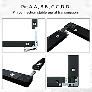 GreenTouch 55 inch 10 Points IR Touch Frame Infrared Touch Screen Without Glass USB Interface Free-Drive for Touch Monitor, Interactive White Board, Digital Kiosks and Interactive Displays