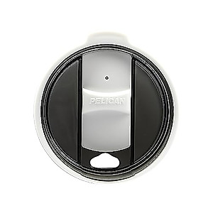 Pelican Hydration Pelican Ridge™ 18 oz Vacuum Insulated Tumbler - Recycled Stainless Steel Double Wall Travel with Dual Lid, Powder Coated Insulated Coffee Mug For Hot Cold Drinks, Bright White