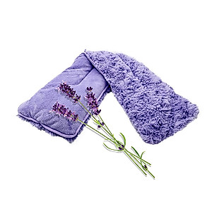 warmies Microwavable Neck & Shoulder Wrap - Heating & Cooling Plush Pad for Calming Relaxation - Weighted & Heated Neck Warmer with Scented Lavender - Microwave Heat Pad for Aches & Pain - Purple