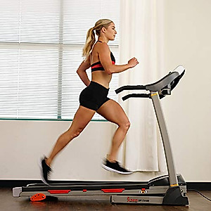 Sunny Health & Fitness Folding Incline Treadmill With Tablet And Device Holder - SF-T4400