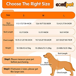 COMFPET Dog Surgery Recovery Suit with Zipper for Male Female, Breathable Dog Onesie for Spay, Neuter, Anti Licking, Skin Conditions, Incontinence, Dog Bodysuit Alternative to Cone E-Collar, Medium