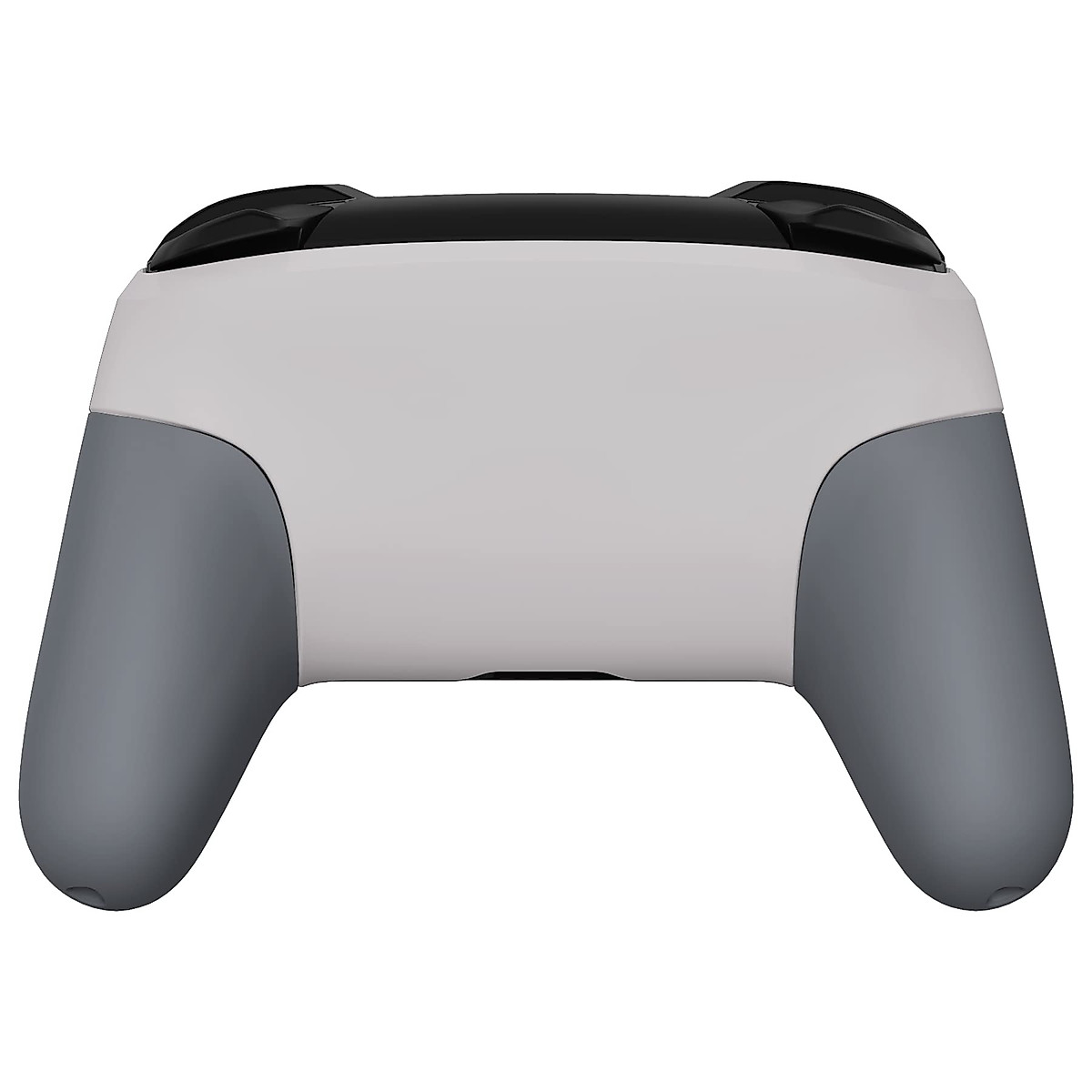 eXtremeRate SFC SNES Classic EU Style Faceplate Backplate Handles for Nintendo Switch Pro Controller, Soft Touch Replacement Grip Housing Shell Cover with Colorful ABXY Buttons for Nintendo Switch Pro