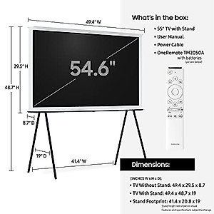 SAMSUNG 55-inch Class SERIF QLED Serif Series - 4K UHD Quantum HDR 4X Smart TV with Alexa Built-in (QN55LS01TAFXZA, 2020 Model)
