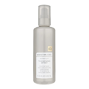 Kristin Ess Hair Instant Lift Thickening Spray for Volume + Fullness on Fine Hair, Shine Renewing, Style Support, Sulfate and Paraben Free, 8.45 fl. oz.
