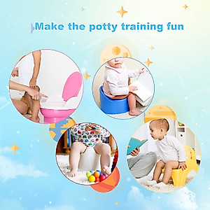 10pcs Potty Training Stickers Reusable Fun Potty Training Toilet Seat Color Changing Pee Stickers for Boys and Girls Potty Targets Stickers with 10 Different Patterns- Dinosaur, Car, Plane