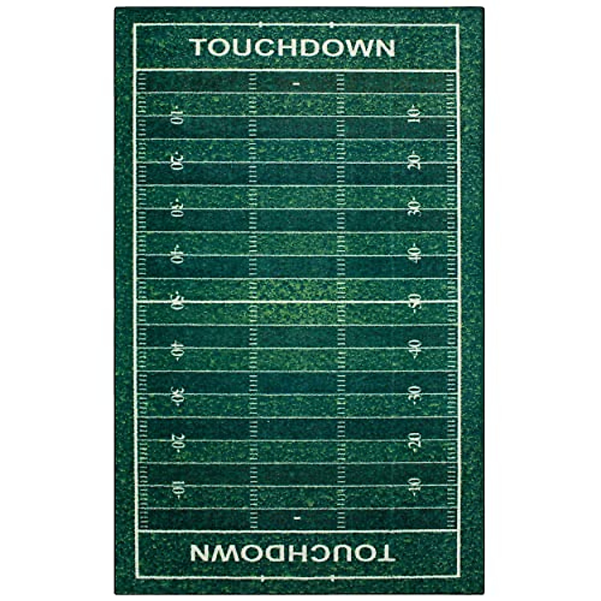 Mohawk Home Kids Sports Playroom Area Rug, Football Yards Green (8' x 10')
