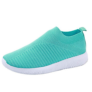 AMDBEL White Sneakers for Women Slip On,Girls Slip On Sneakers,Women's Wide Toe Box Road Running Shoes | Wide Athletic Tennis Sneakers with Rubber Outsole