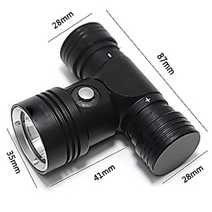 ICOBES Headlamp 5000 Lumen Underwater 100 Meter Dive Headlight 3 Mode Torch Lanterna Waterproof IPX8 18650 Waterproof Lamp Light Camping