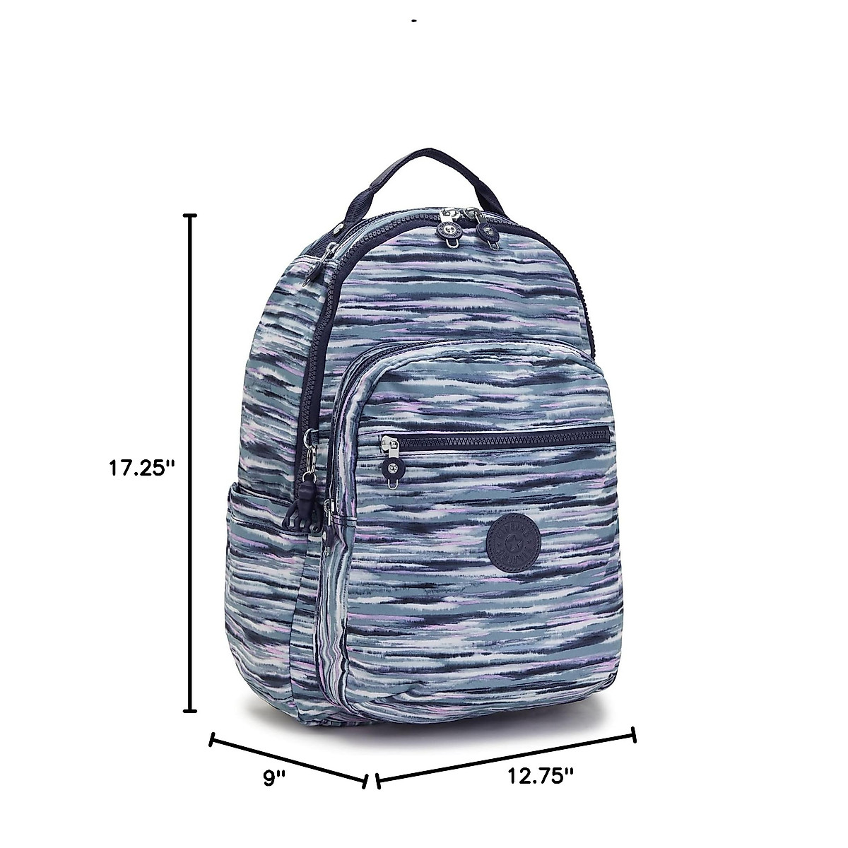 Kipling Seoul Large Printed 15" Laptop Backpack Brush Stripes