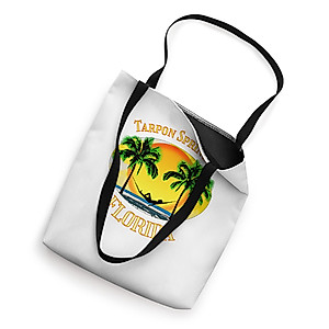 Tarpon Springs Florida Palm Trees Beach Vacation Tote Bag