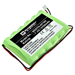 Synergy Digital Alarm System Battery, Compatible with Honeywell 300-03866 Alarm System, (Ni-MH, 7.2V, 3700mAh) Ultra High Capacity, Replacement for Honeywell 300-03866 Battery