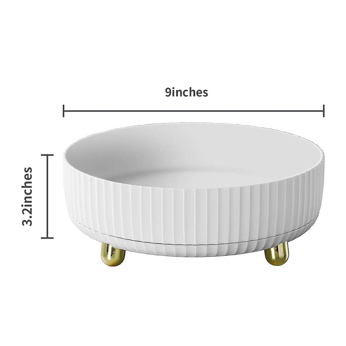 funest Makeup Perfume Organizer, 360 Degree Rotating Lazy Susan Cosmetic Desk Storage Lotions Display Case Round Gift Tray with Large Capacity , for your Jewelry