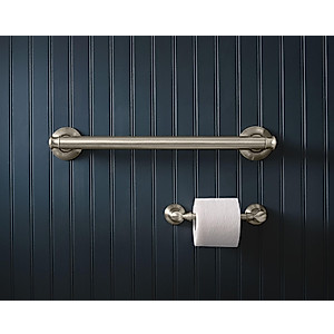 Moen Brantford Traditional Brushed Nickel Spring-Loaded Wall Mounted Toilet Paper Holder, YB2208BN
