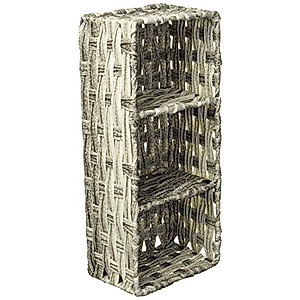 Whitmor Split Rattique Tank Topper Gray Wash