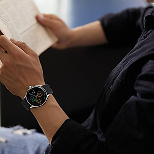 Anbeer Silicone Watch Band 16mm Quick Release Rubber Watch Straps for Men Women,Silver Stainless Steel Buckle