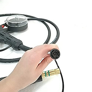 INTBUYING Aluminum Spool Gun for MillerMatic 140 180 211 Spoolmate 100 Welder with 9.8ft(3m) Cable Lead and 10pcs Conductive Nozzle