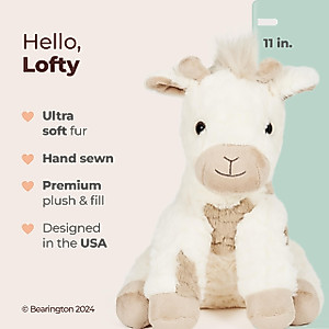 Bearington Collection Lofty Giraffe 11 Inch Stuffed Giraffe - Stuffed Animal - Plush Giraffe