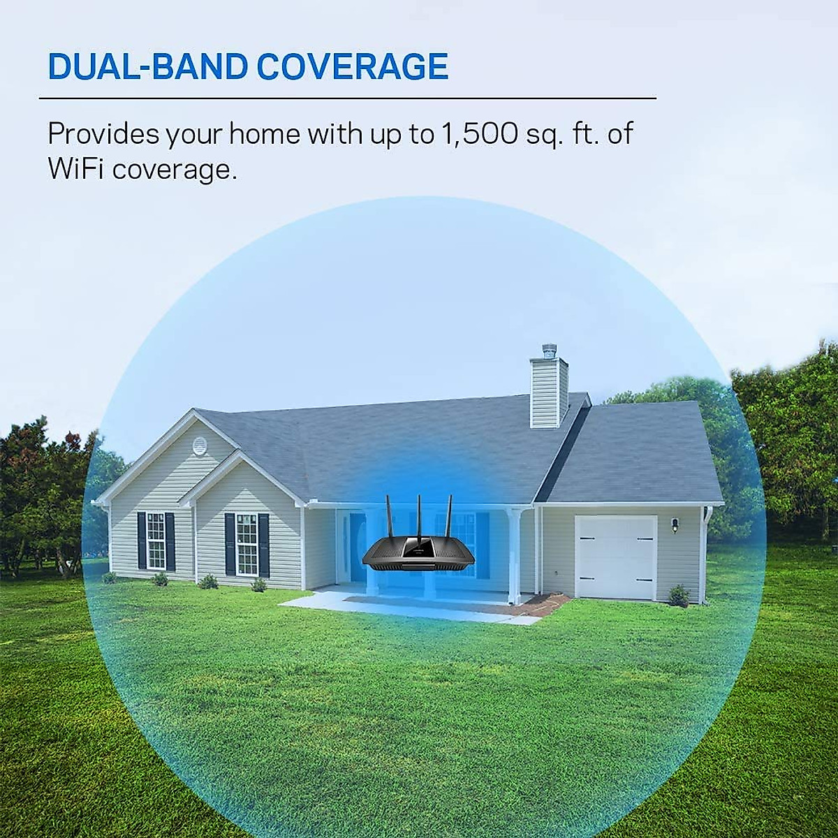 Linksys EA7300 Max-Stream: AC1750 Dual-Band Wi-Fi Router, Gigabit Ethernet Ports, 1,500 square-foot Range, 10 Devices, MU-MIMO (Black)