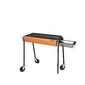 AAGUT Caster Wheels,4 Inch TPR Heavy Duty 7/16"x 1-3/8" Stem Mount Castors with Locking Brakes and Sockets, Swivel Wheel for Grill Replacement,4 Packs