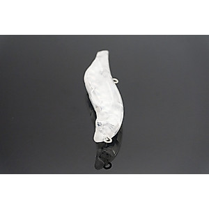 10pcs Unpainted Shrimp Fishing Lure Body 80mm 12.3g Blank Hard topwater Lures 6040# Free Eye