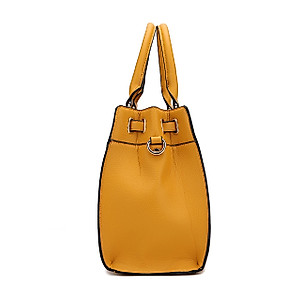 MKF Crossbody Tote Bag for Women & Wristlet Wallet Purse Set – PU Leather Top-Handle Satchel Shoulder Handbag Navy