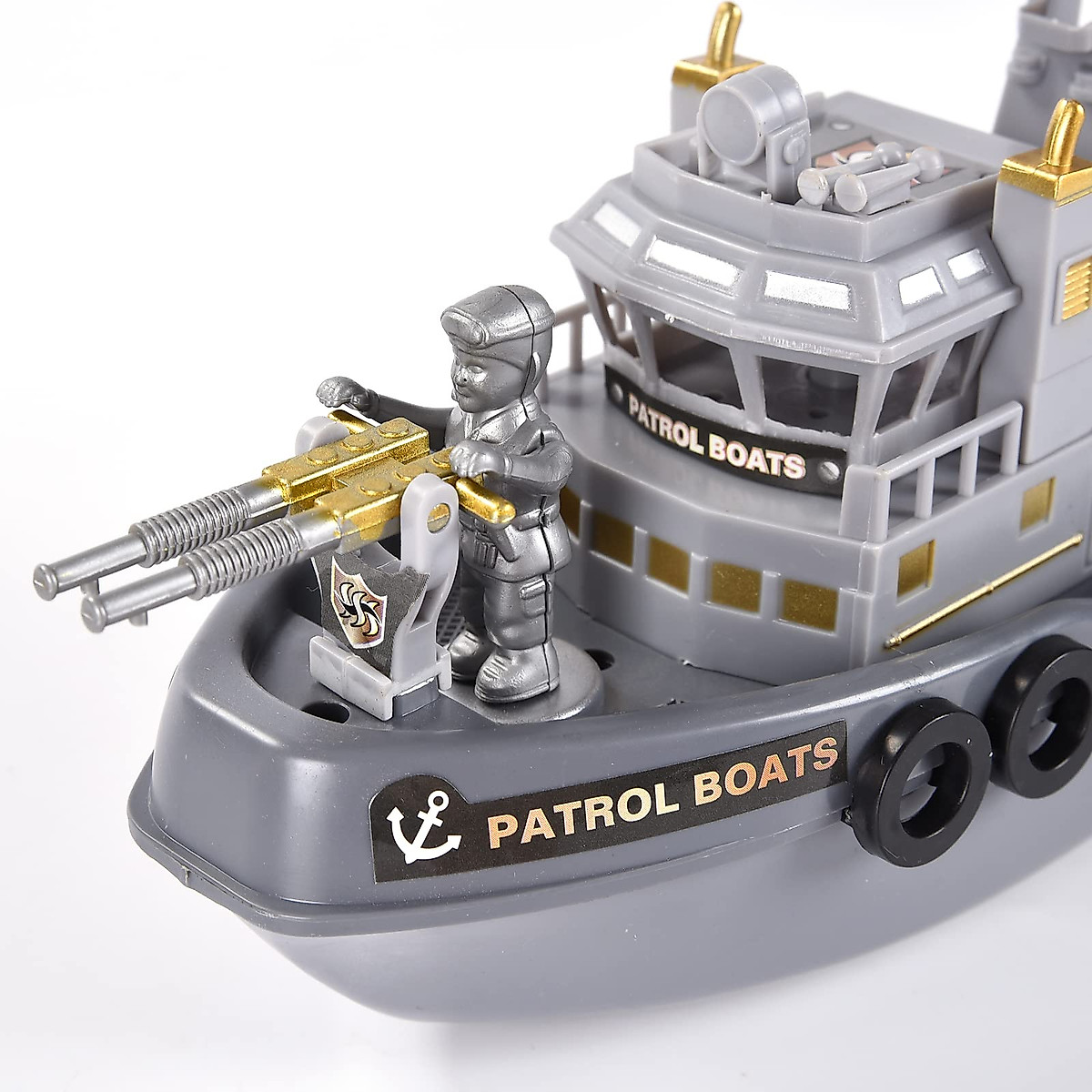 Pool Warship Toy Boat Bath Toys - Children’s Toy Boat， Big Warship Aircraft Carrier Toy in Bath tub, Gift for Kids Pool Toys