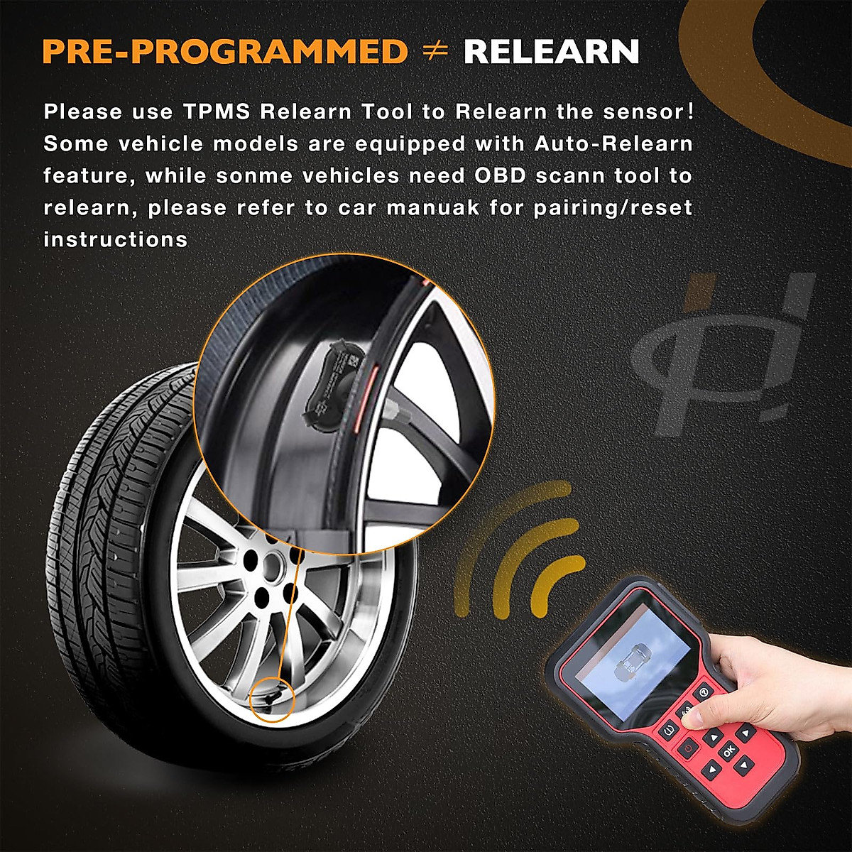 HQPASFY Tire Pressure Sensor 315MHz TPMS 4PCS Compatible with 07-18 Toyota Sequoia Tundra 06-19 Sienna Replaces# 42607-0C070, 42607-08010, 42607-0C050