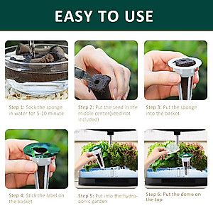 YBB 24 Sets Seed Pod Kit for Aerogarden, Hydroponics Grow Anything Kit Garden Seed Starting System Indoor Hydroponics Supplies with Seed Dispenser