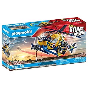 Playmobil Air Stunt Show Helicopter with Film Crew