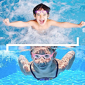 EasYoung Kids Swim Goggles, 2-Pack Swimming Goggles for Child Teens Boys Girls 4-16, Waterproof Swim Pool Goggles