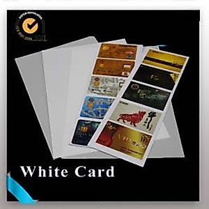 50 Sets of A4 Size Inkjet Print PVC ID Card Making Sheets - Non-Laminated Materials