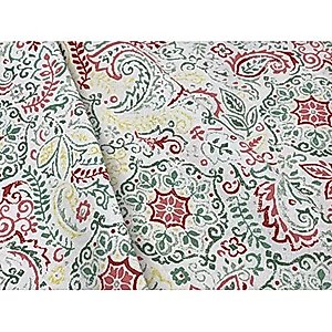 RTC Fabric, Cotton Duck 45" Disks Color Sewing Fabric by The Yard, CottonDisks Coral